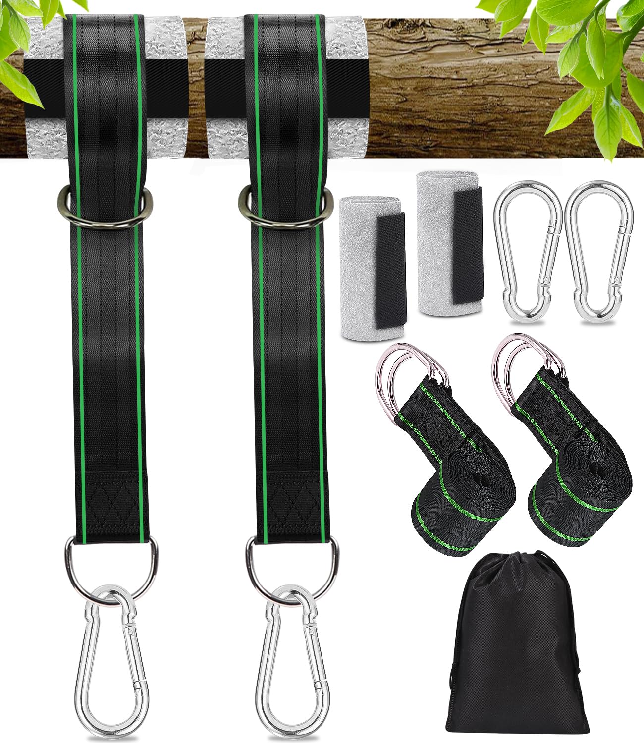 Fixation de Balançoire, Sangle Hamac 2 x 200 cm, Sangle Balancoire ...