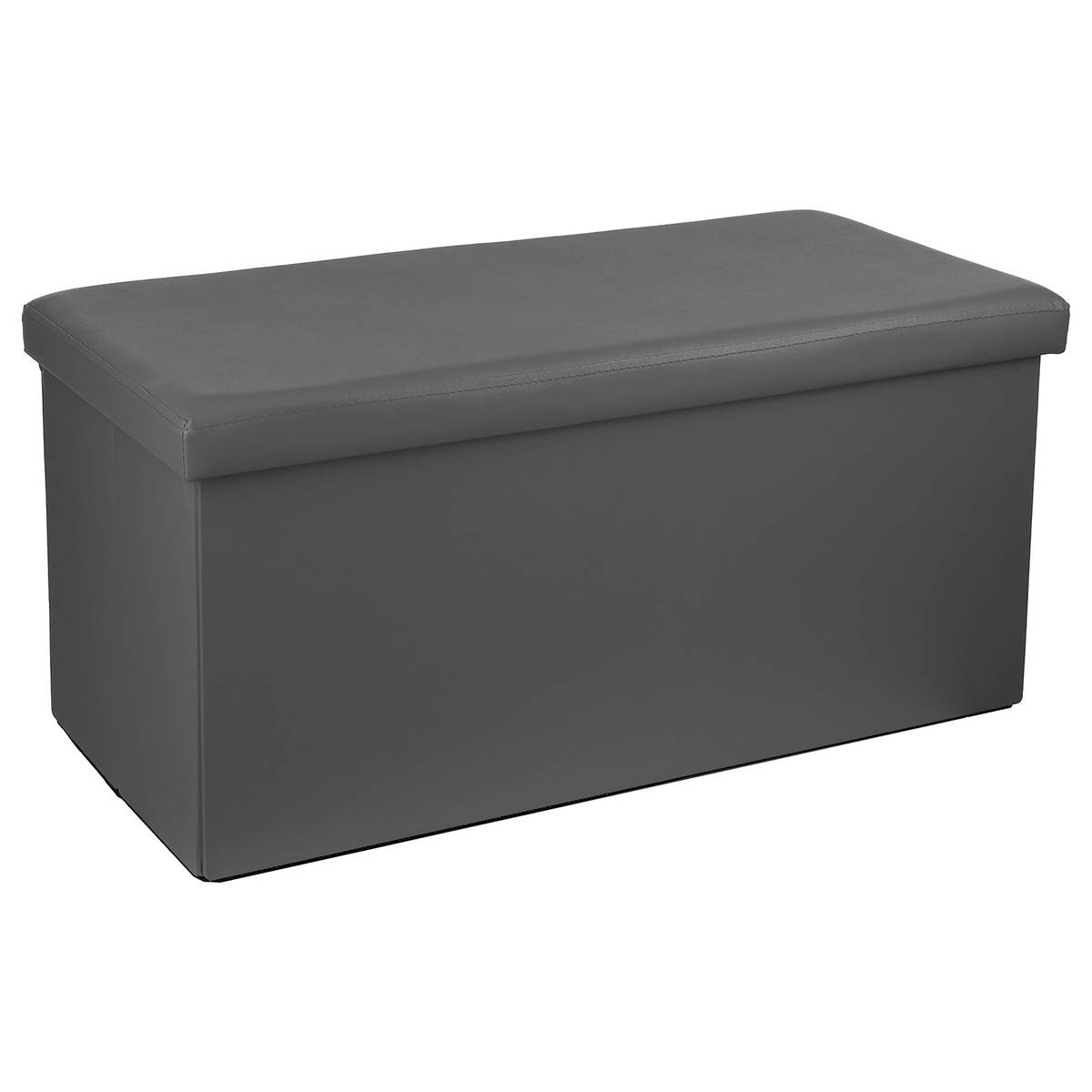 Atmosphera - Puff plegable doble gris | Leroy Merlin