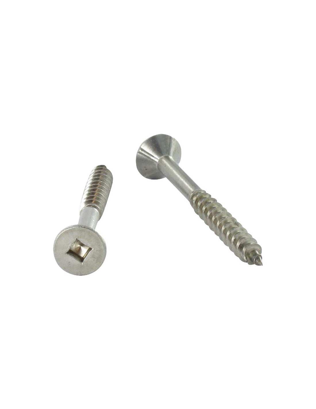 VBA Vis bois agglo Tête fraisée TF Carré 5X50 Filetée sur 30 Inox A2-30 ...