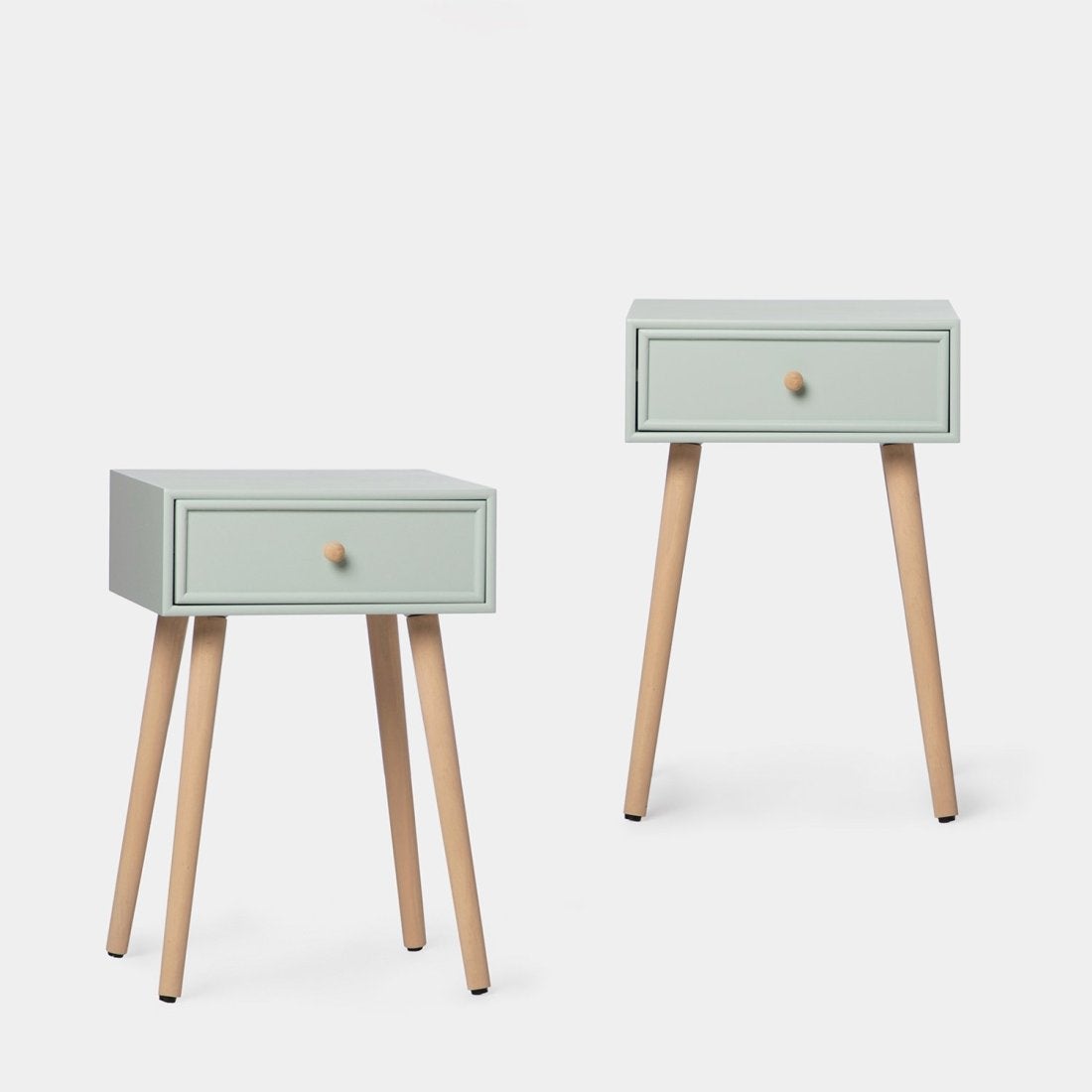 Pack 2 mesitas de noche mdf lacado Menta 40 x61 | Leroy Merlin