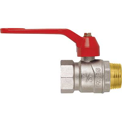 VANNE À SPHÈRE NORMALE MF LEVIER PERFECTA FIV LAITON NICKELÉ 1"MF ...