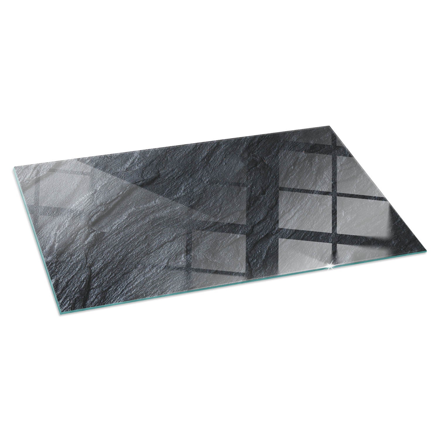 Sottopiastra decorativa in vetro temperato per camino - 120x60 cm ...
