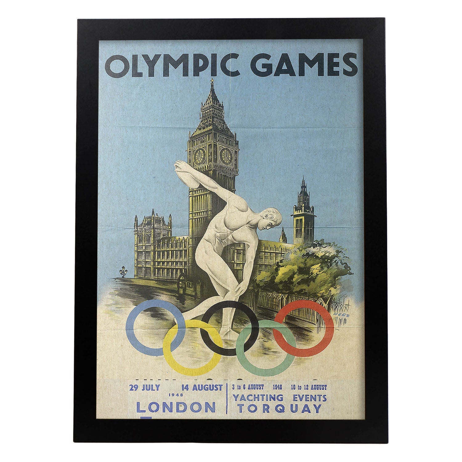 Poster Vintage. Cartel Vintage "juegos Olimpicos De Londres". Sin Marco ...
