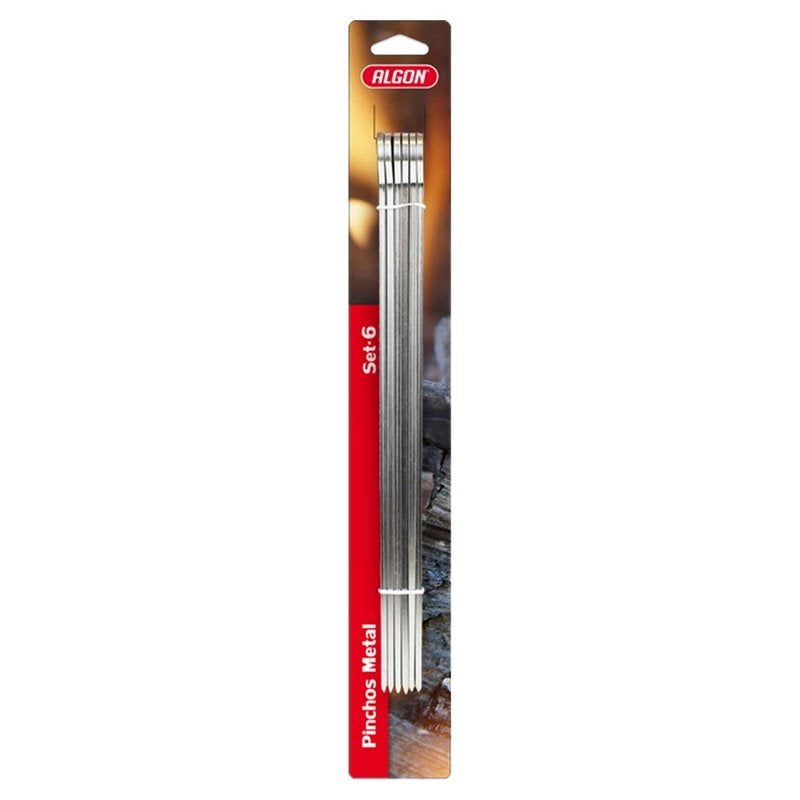 Set de Pinchos para Barbacoa Algon Metal (33 cm x 4 mm) | Leroy Merlin