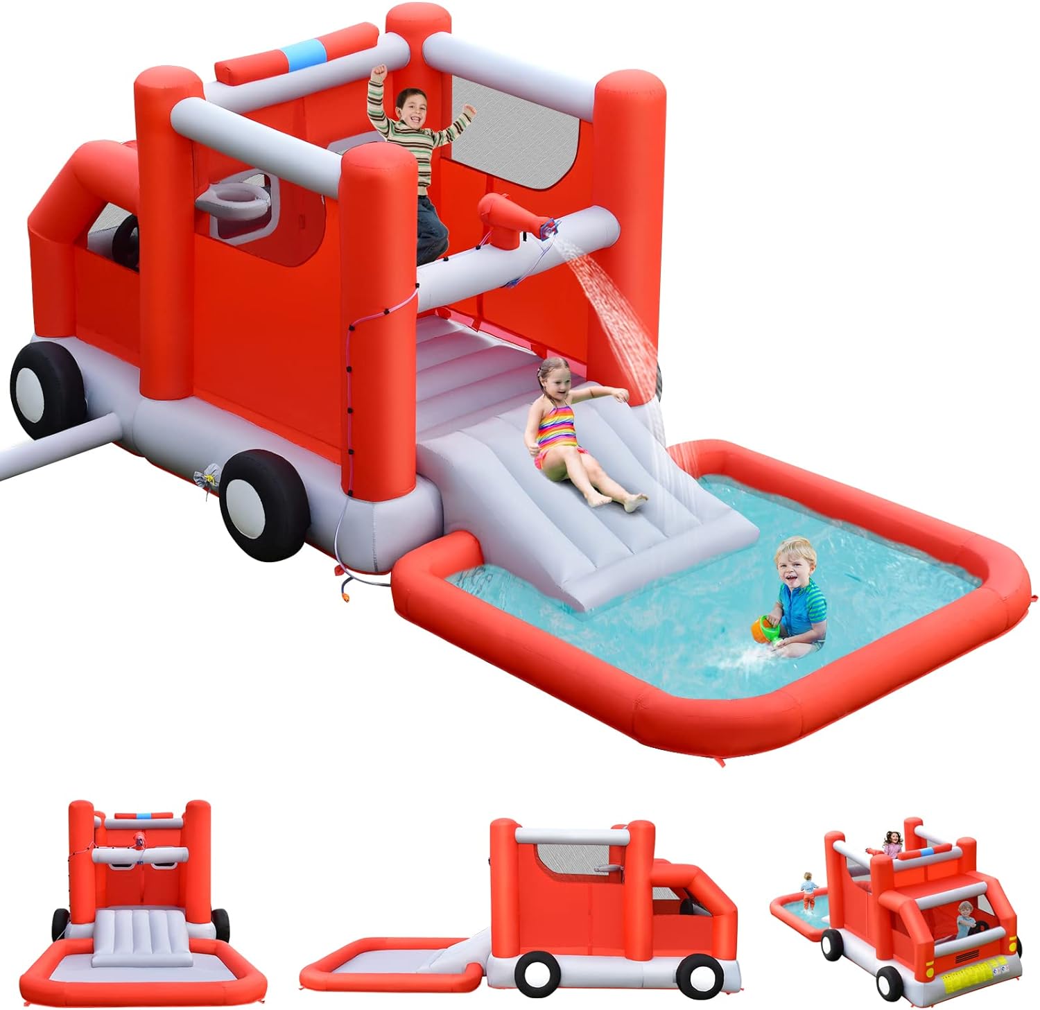 Trampolín inflable Inchable Infantil, de Material Extra Rueso, Ninos ...