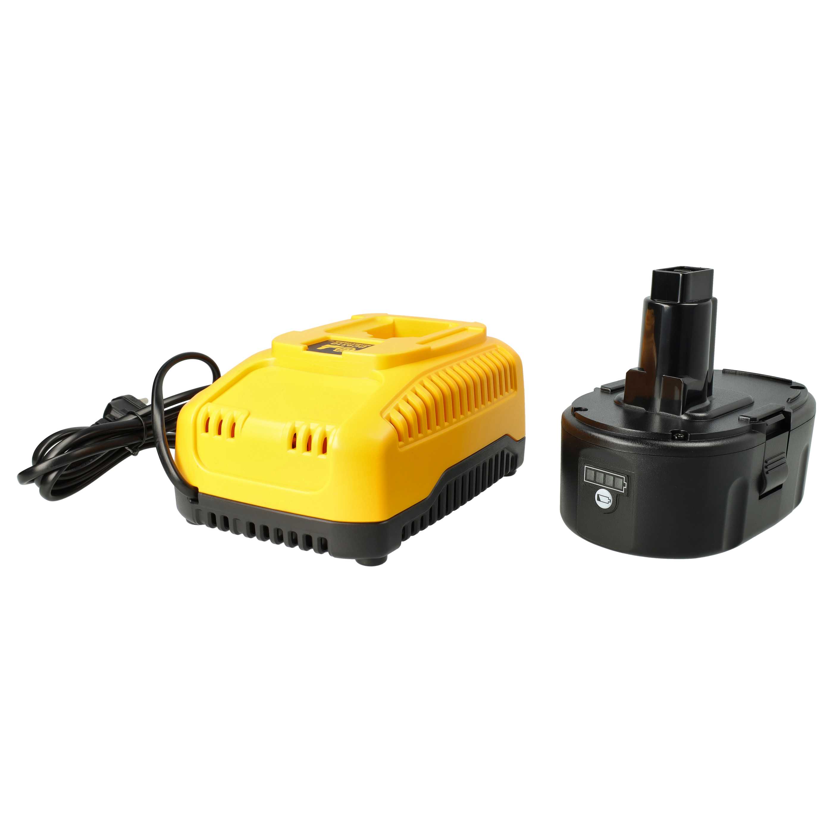 Vhbw Batterie compatible avec Dewalt DC011, DC012, DC013 outil électrique (4000 mAh, Li-ion, 18 ...