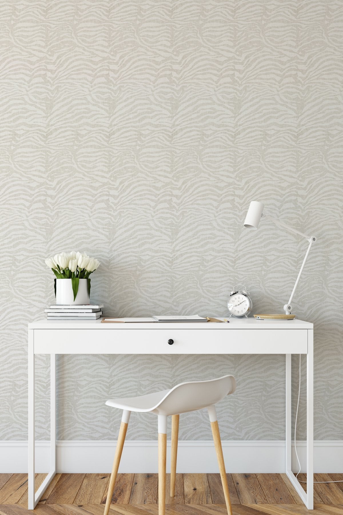 Papier peint Zebra Beige | Leroy Merlin