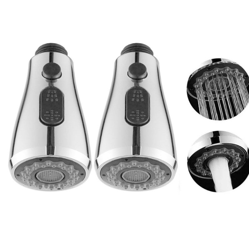 2pcs Douchette Evier Pull-Out Douches Robinet Mitigeur Cuisine Pro Tête ...