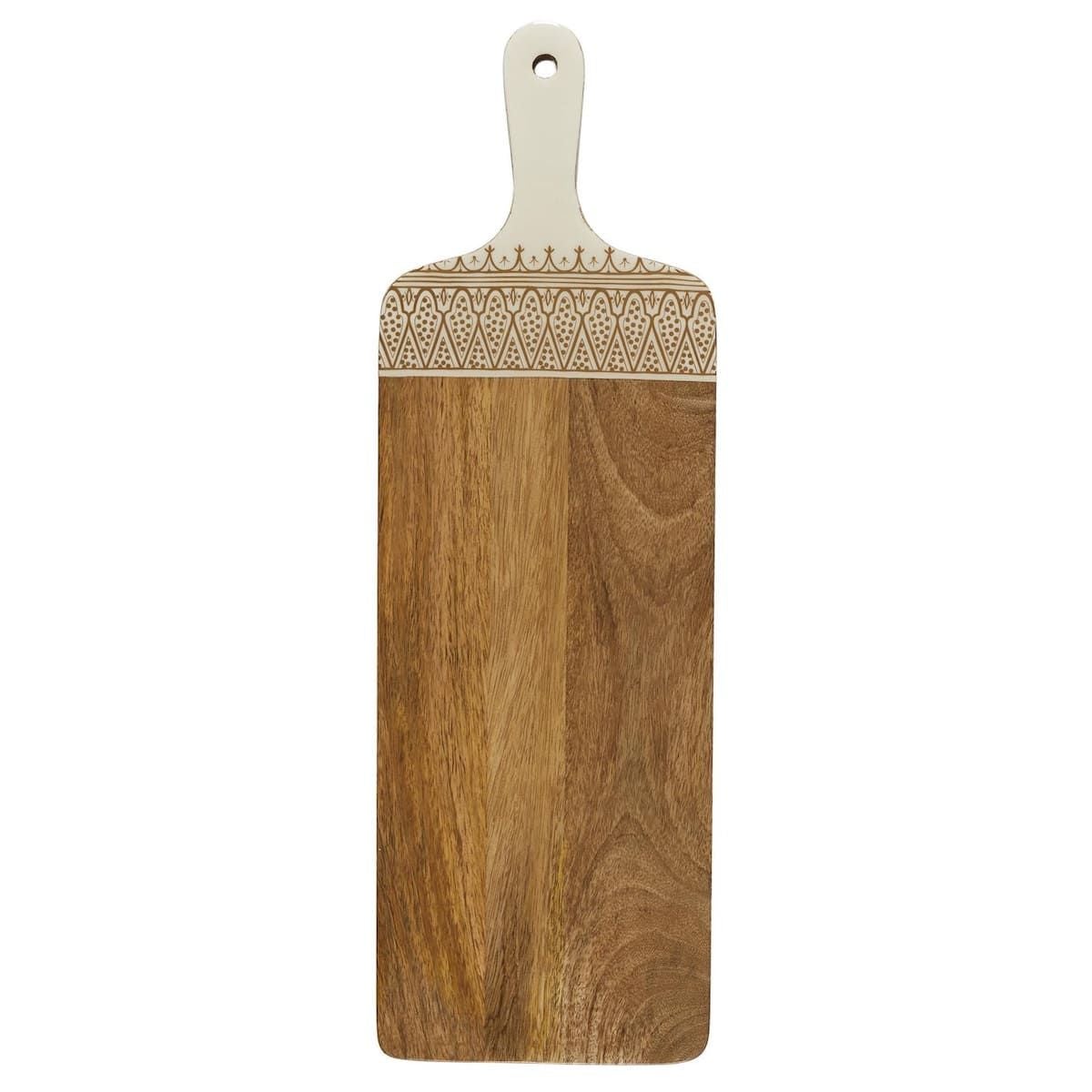 Planche en bois de manguier avec motif mandala brun (L58cm) - MANGO ...