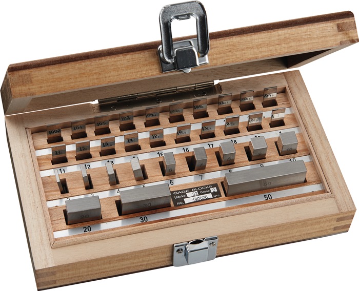 PROMAT Jeu de cales étalons classe de tolérance 2 47 pièces acier ...