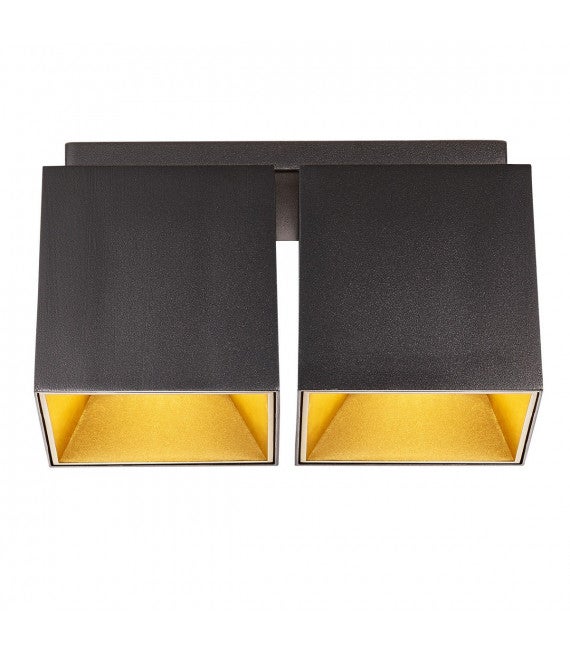 Spot Downlight Ethan Aluminium Noir mat 12 Cm | Leroy Merlin