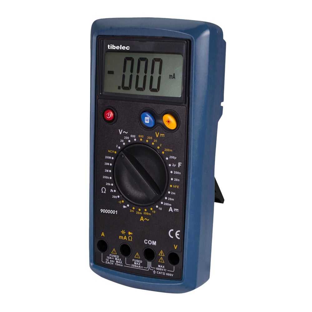 Multimètre digital 10 fonctions, 600V maxi, fonction sans contact, cat ...
