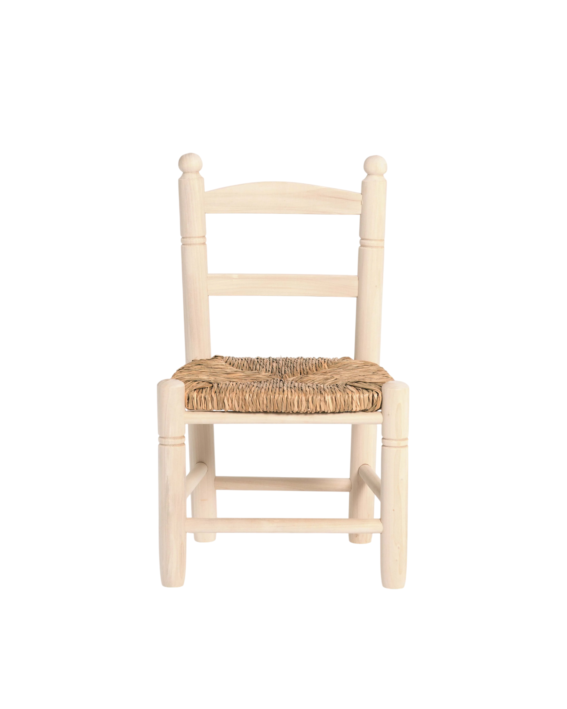 Zareth Silla infantil de chopo y enea color blanco | Leroy Merlin