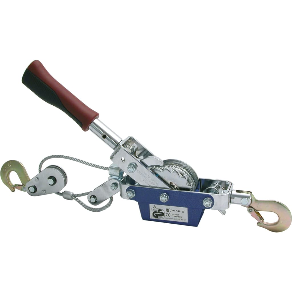 Maison Exclusive - Treuil manuel portable avec câble 800 kg Chrome ...