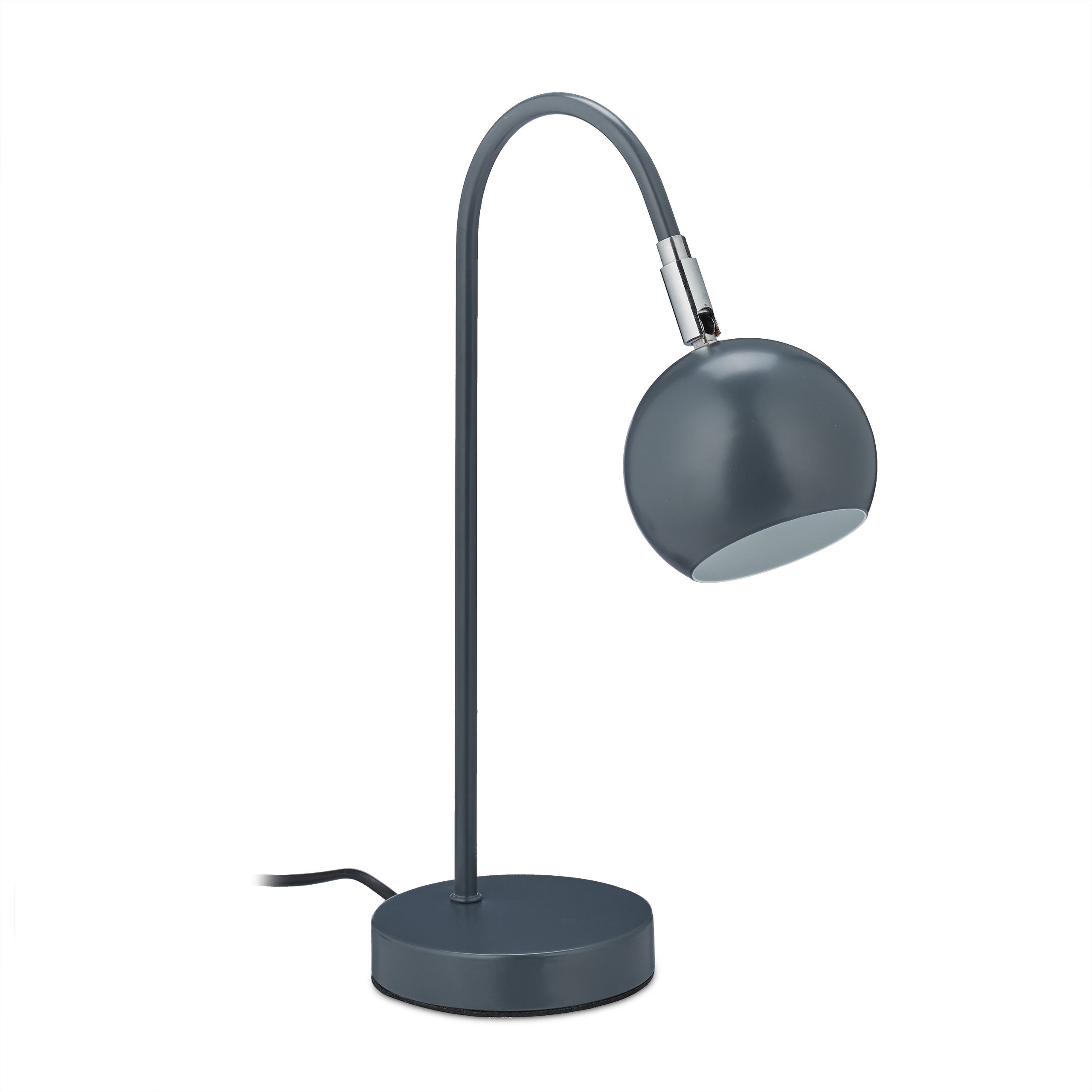 Relaxdays Lampe pour bureau, en métal, abat-jour inclinable, douille G9 ...