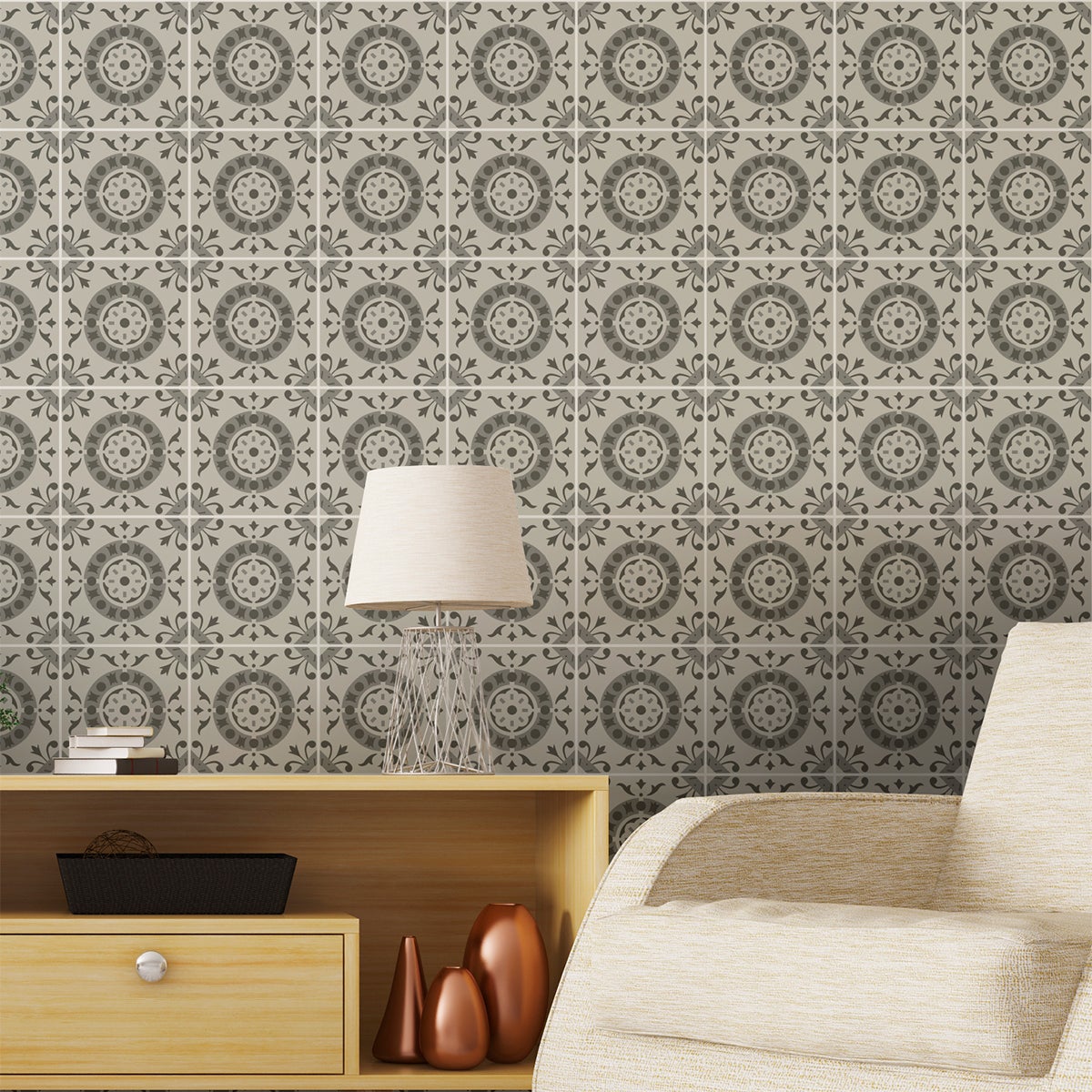 Sticker Mural Carrelage adhésif Cuisine Salle de Bain - 9 STICKERS ...