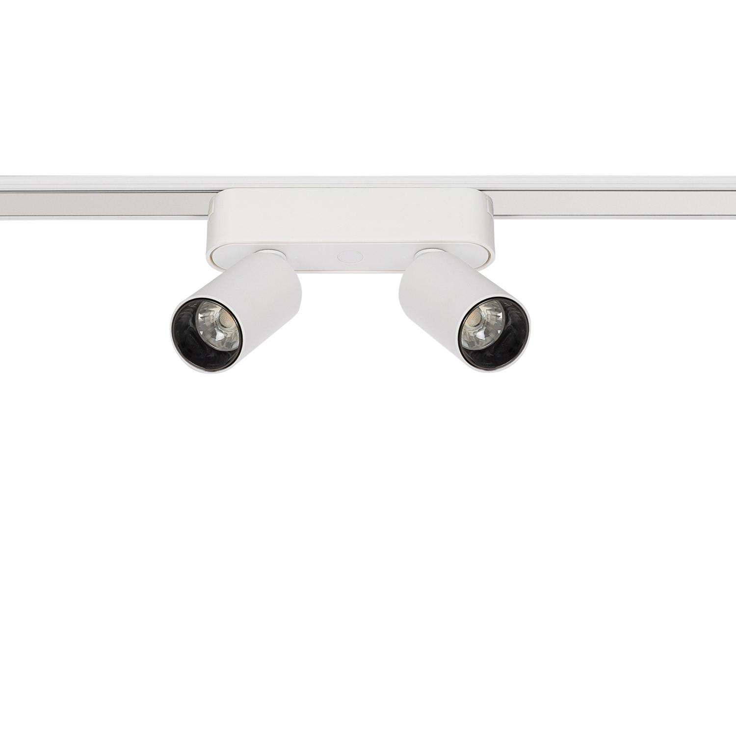 Spot LED sur Rail Magnétique 25mm Extra-Plat 10W Double 48V Blanc 4000K ...