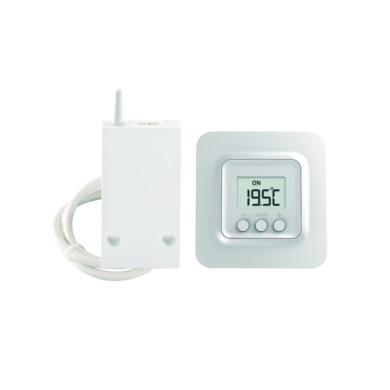 Thermostat radio d'ambiance avec 1 récepteur fil pilote consigne ...