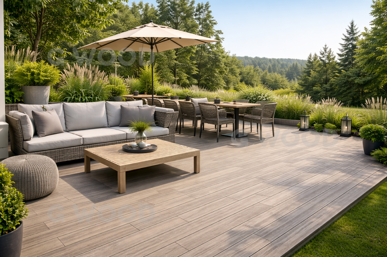 Pack de 8 Lamas Composite Urban Deck Up Duo Arce-Laurel 220x13,8x2,3 cm ...