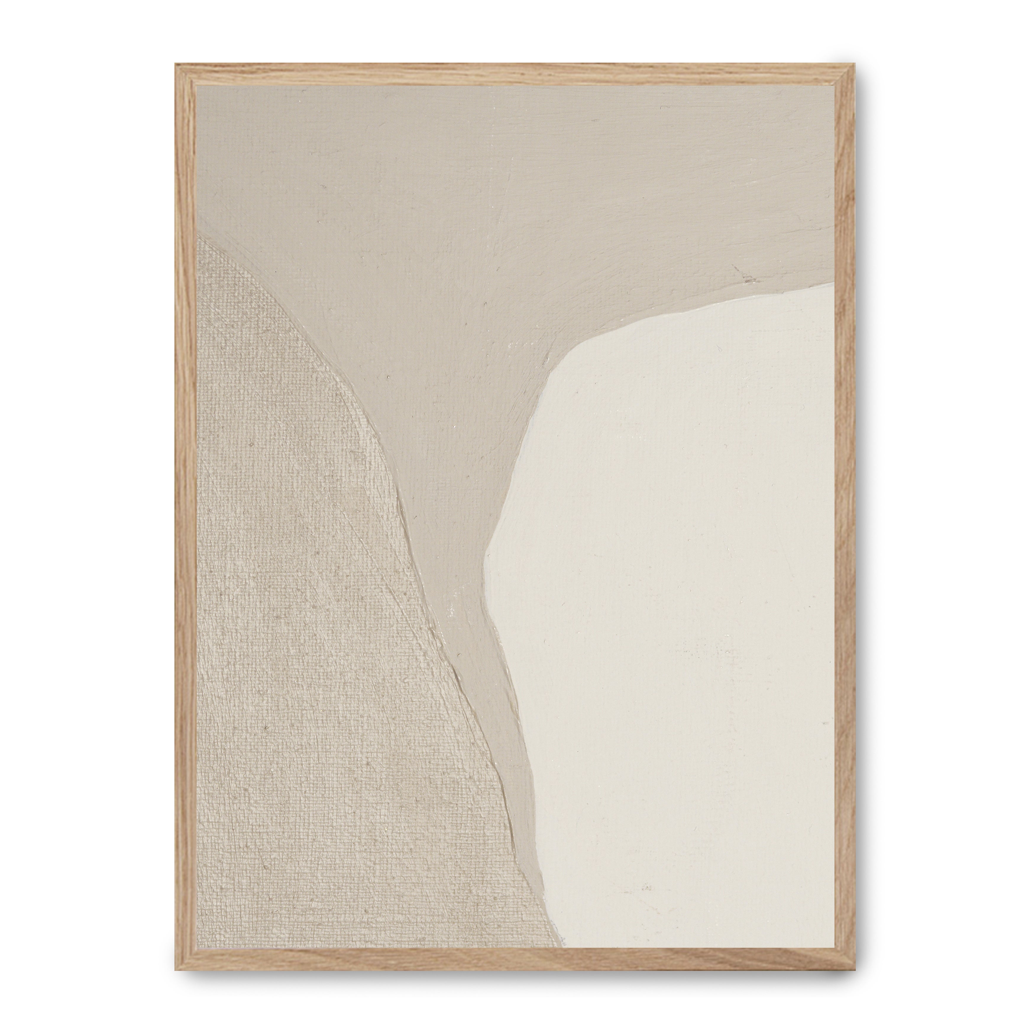 Cuadro Beauty beige II, marco premium chapado en roble, 30x40 cm ...
