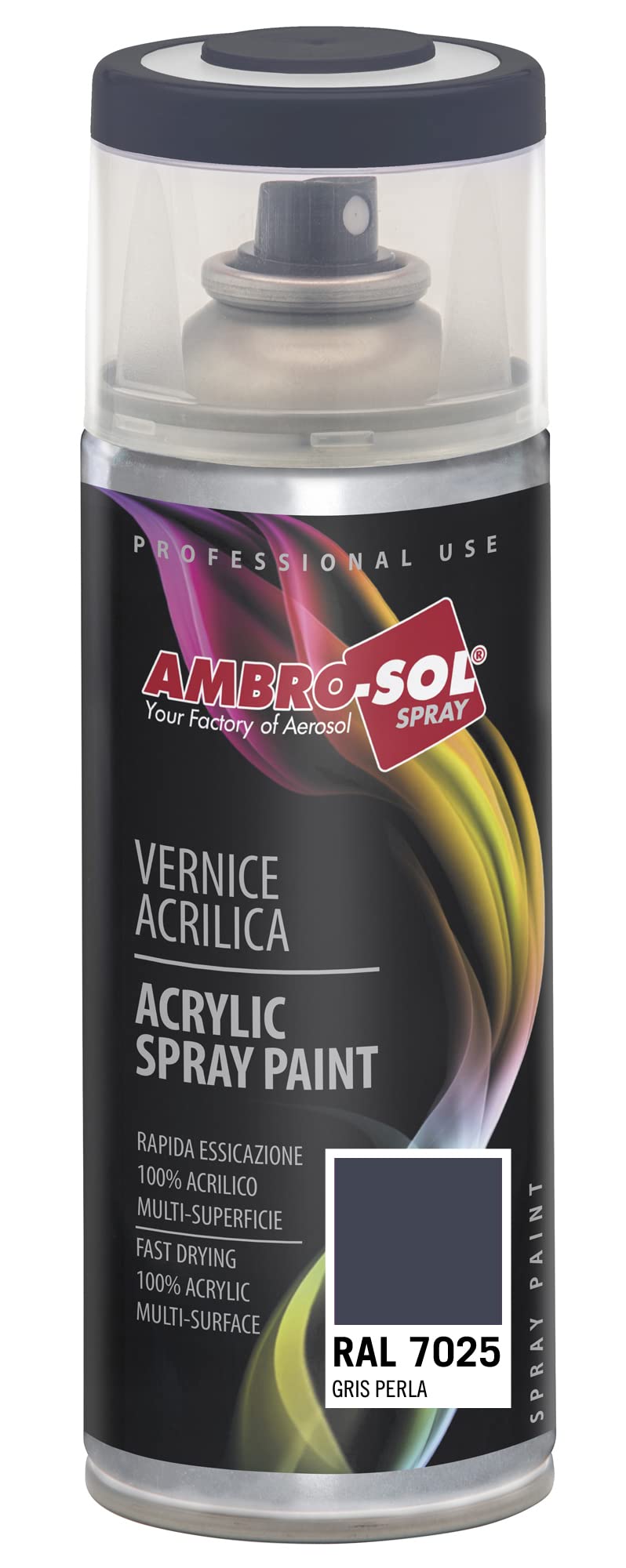 Peinture acrylique 400 ml multifonction RAL 7025 Gris Perle | Bricoman