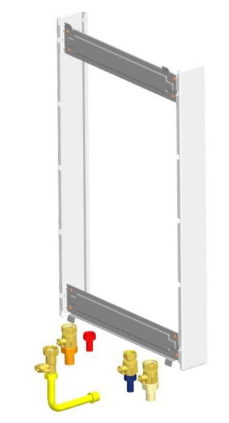 Dosseret pour chaudière xDOS GA - Modèle: 1ère installation - tube à ...