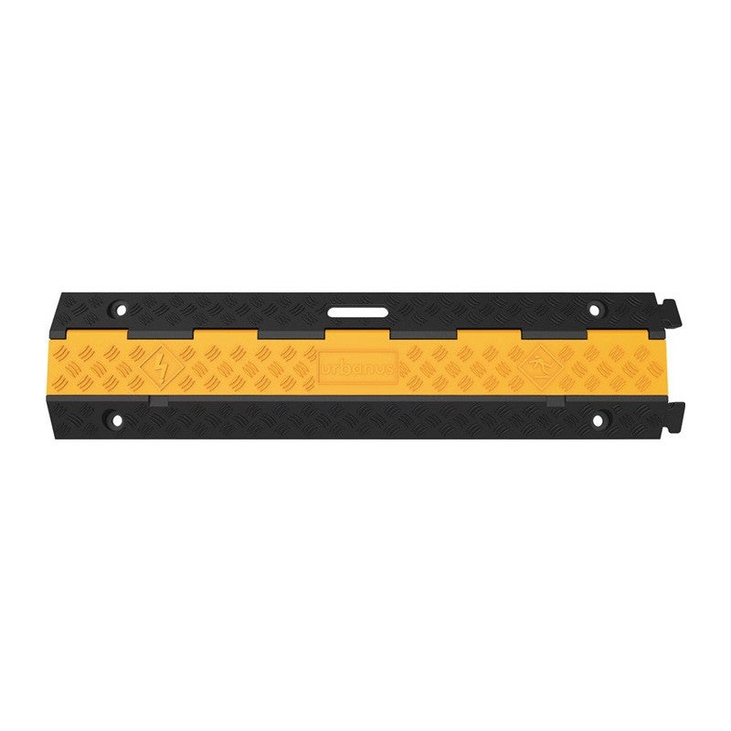 Protège câbles et tuyaux L980xl240xH45 mm caoutchouc noir/jaune 2 ...