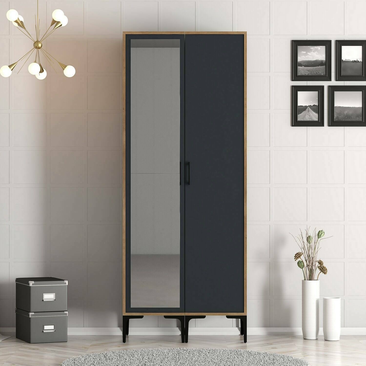 Garde-robe 2 portes Anfo, Meubles de chambre, Penderie de plain-pied ...