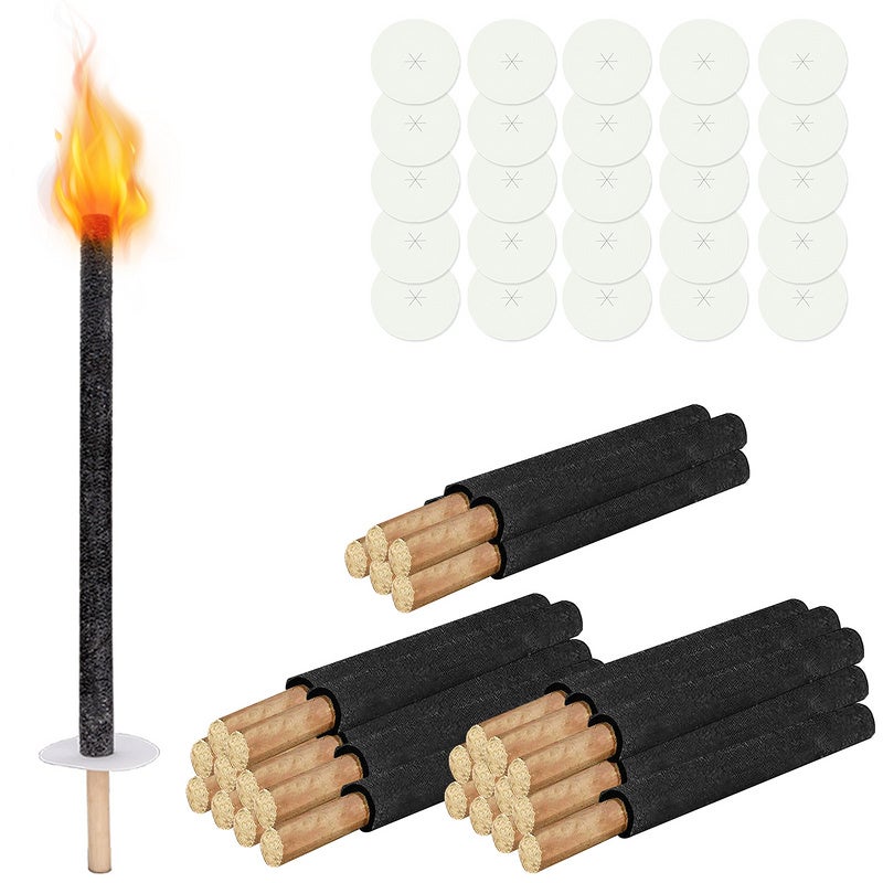 Antorchas de Cera Antorchas de Jardín Antorchas de Cera Natural con ...