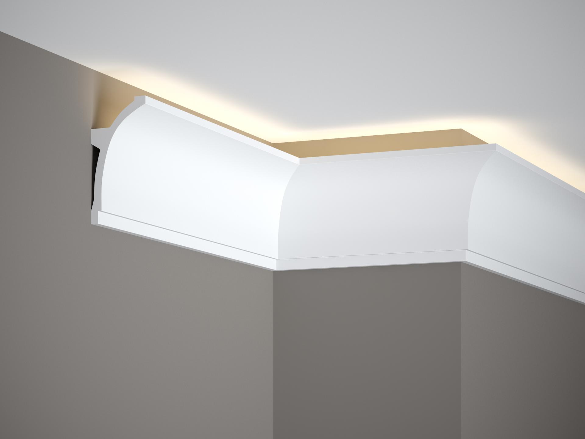 Corniche plafond pour LED SMDB100 - 200 x 10 x 5cm (L x h x p) | Leroy ...