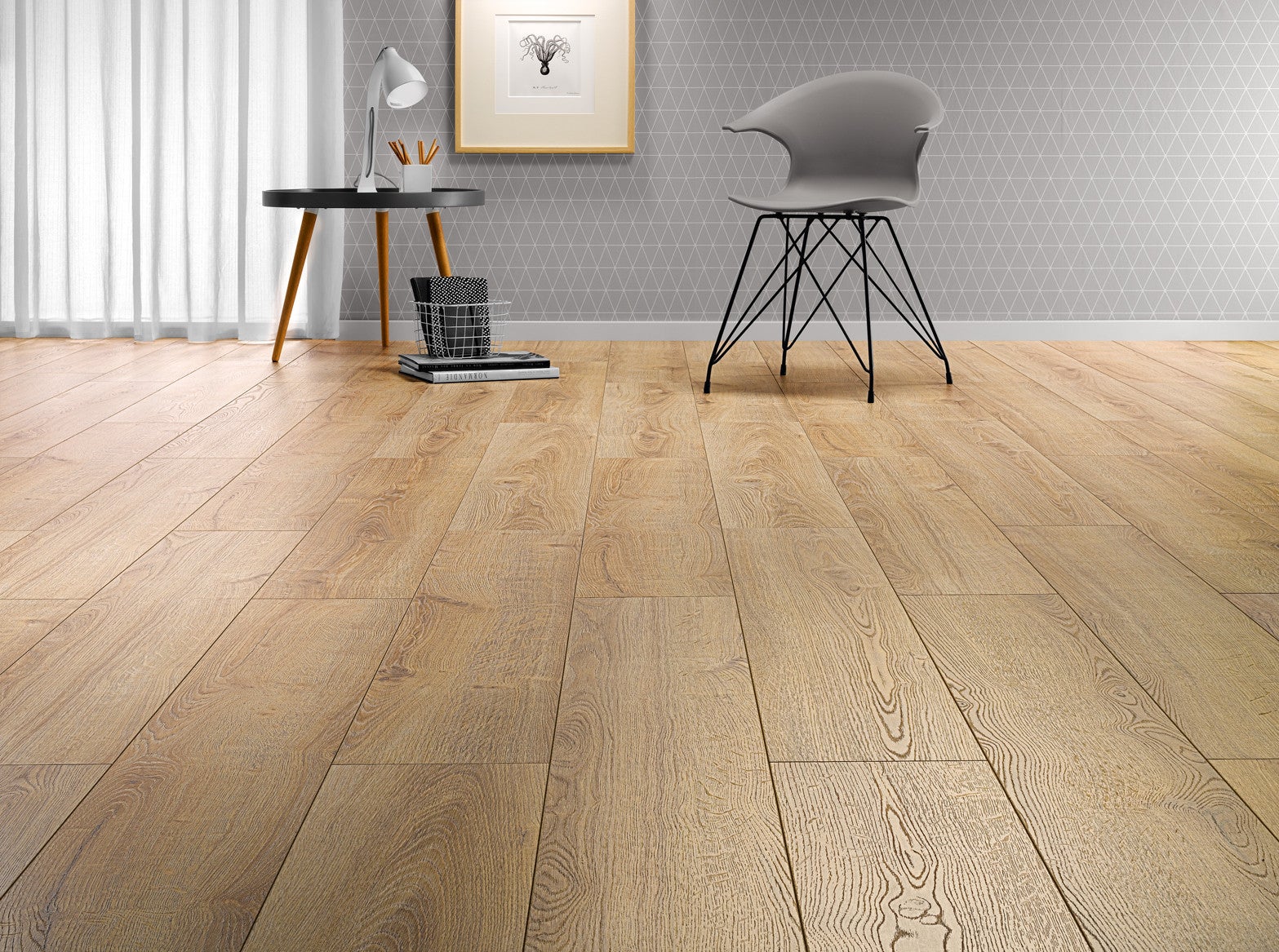 Parquet stratifié 12 mm SUNSET SOLID PLUS | Leroy Merlin
