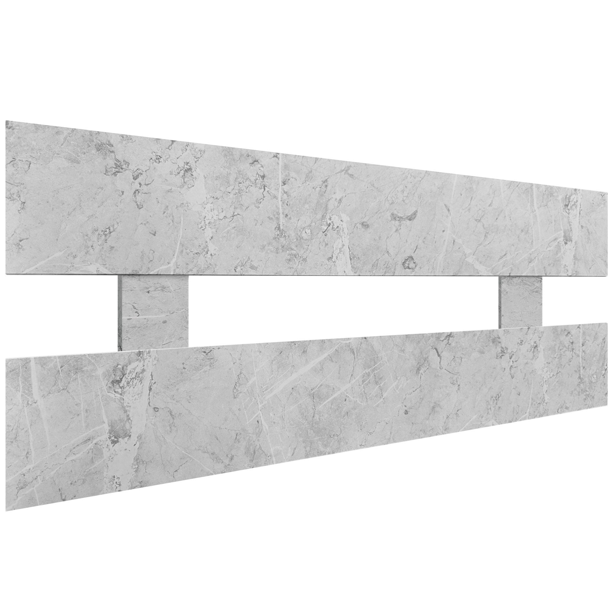 DHOME Tête de Lit en Bois Recyclé DM Horizontal Style Clôture Lit ...