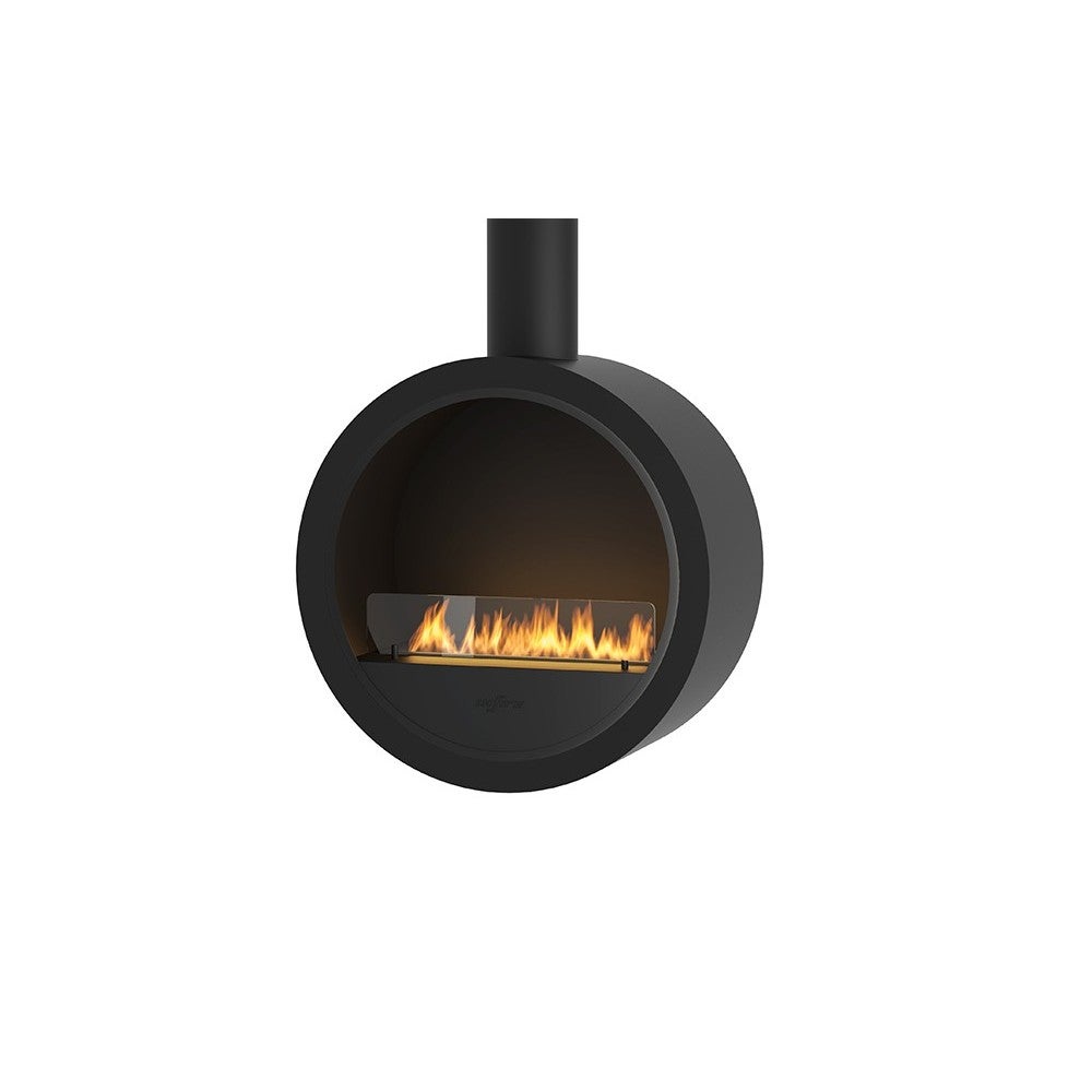 Cheminée bioéthanol suspendue au plafond Slim Incyclle - Design rond d ...