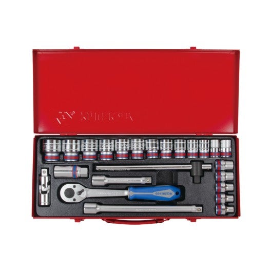 KING TONY - Coffret de douilles 1/2" 24 pièces | Leroy Merlin