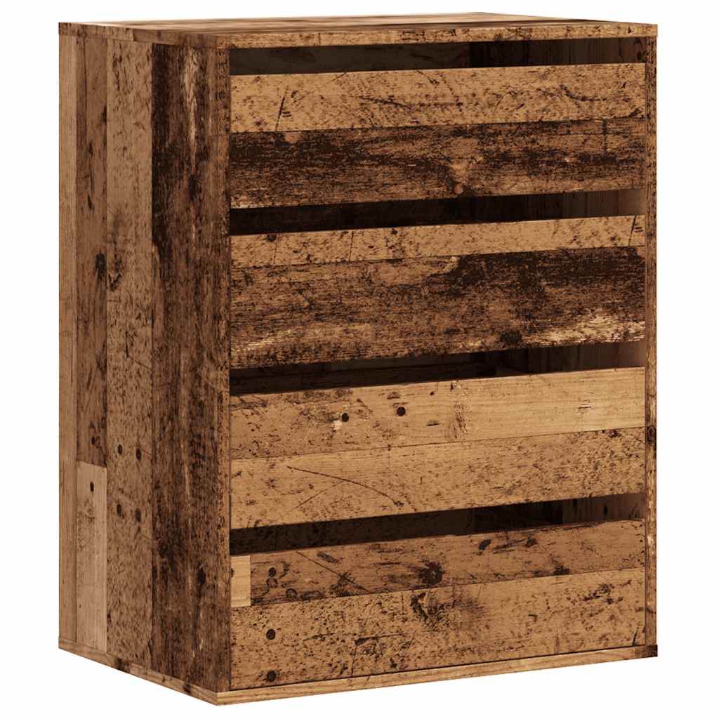 Cómoda esquinera de madera laminada envejecida, 60x41x76 cm | Leroy Merlin