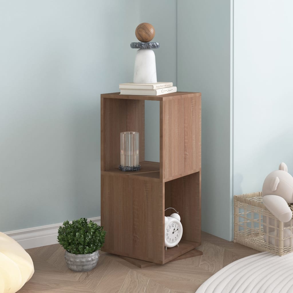 Armoire rotative Chêne Sonoma 34,5x34,5x75,5 cm bois ingénierie vidaXL ...