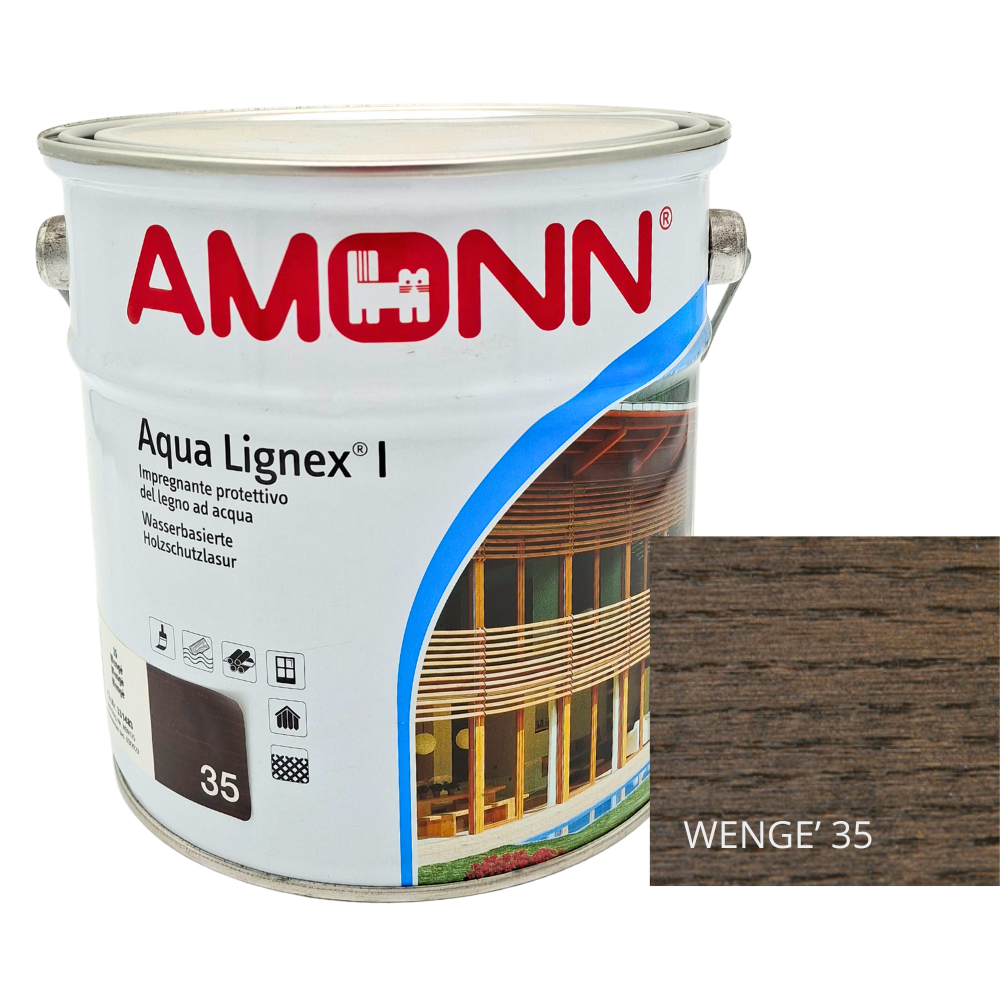 AMONN AQUA LIGNEX IMPREGNANTE LEGNO 2,5 LT WENGE35 | Leroy Merlin