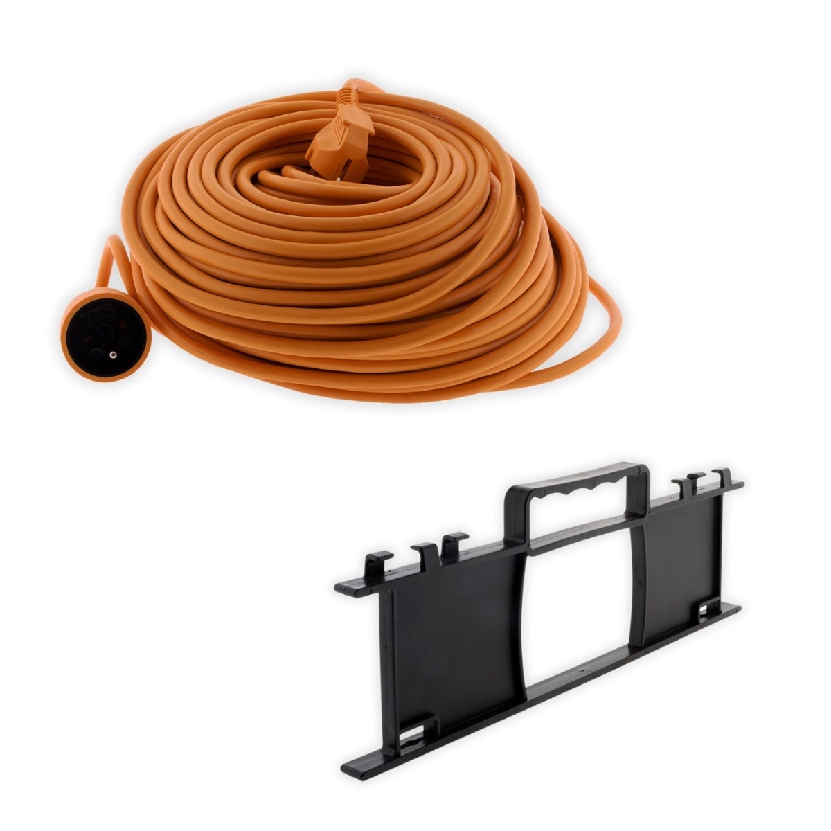 Rallonge 50m 16A et range-câble extérieur 25m - Zenitech | Leroy Merlin