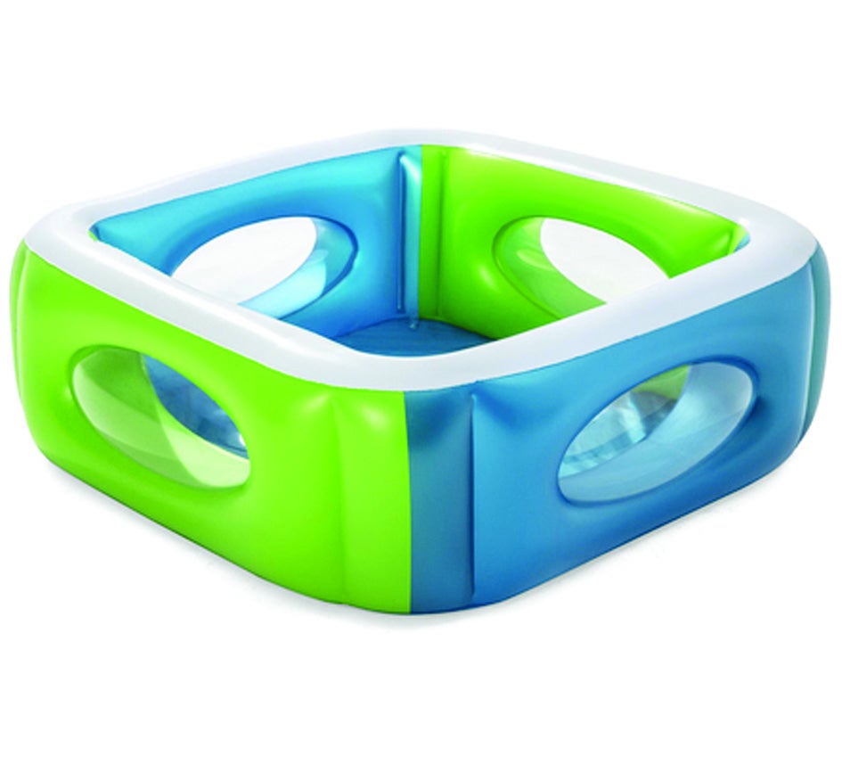 Piscine gonflable avec fenêtres -longueur 168cm - largeur 168cm hauteur ...