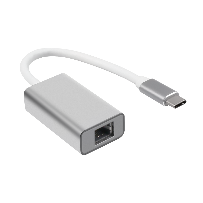 LAN to USB-C Adapter - Adaptateur Aluminium Argent CE & ROHS | Leroy Merlin