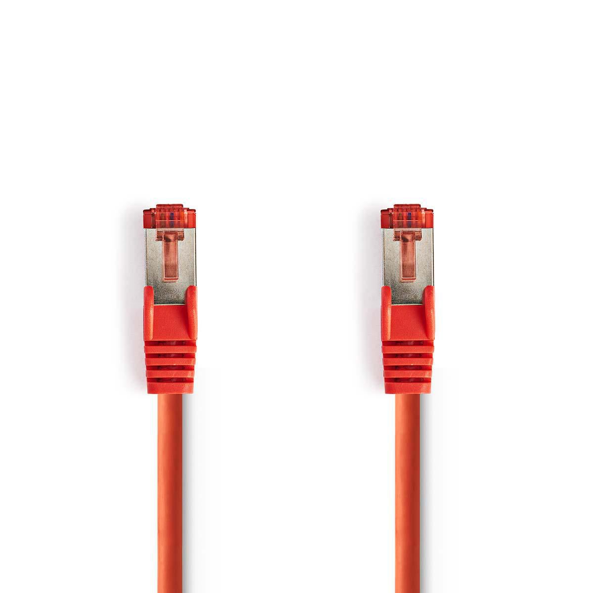 Cable de red CAT6 - RJ45 macho - RJ45 macho - S/FTP - 5.00 m - Redondo - LSZH - Rojo - Sobre ...