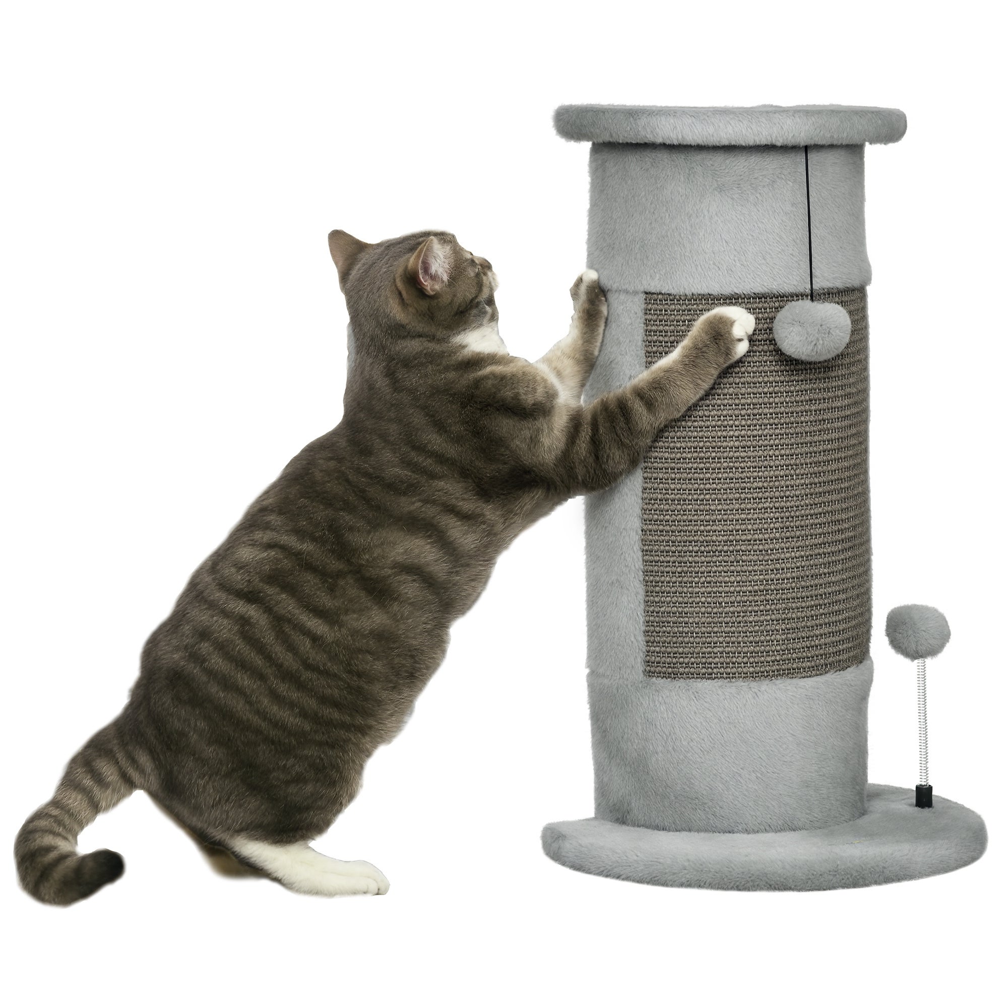 Griffoir pour chats,58cm poteau griffoir chat coussin en sisal naturel ...