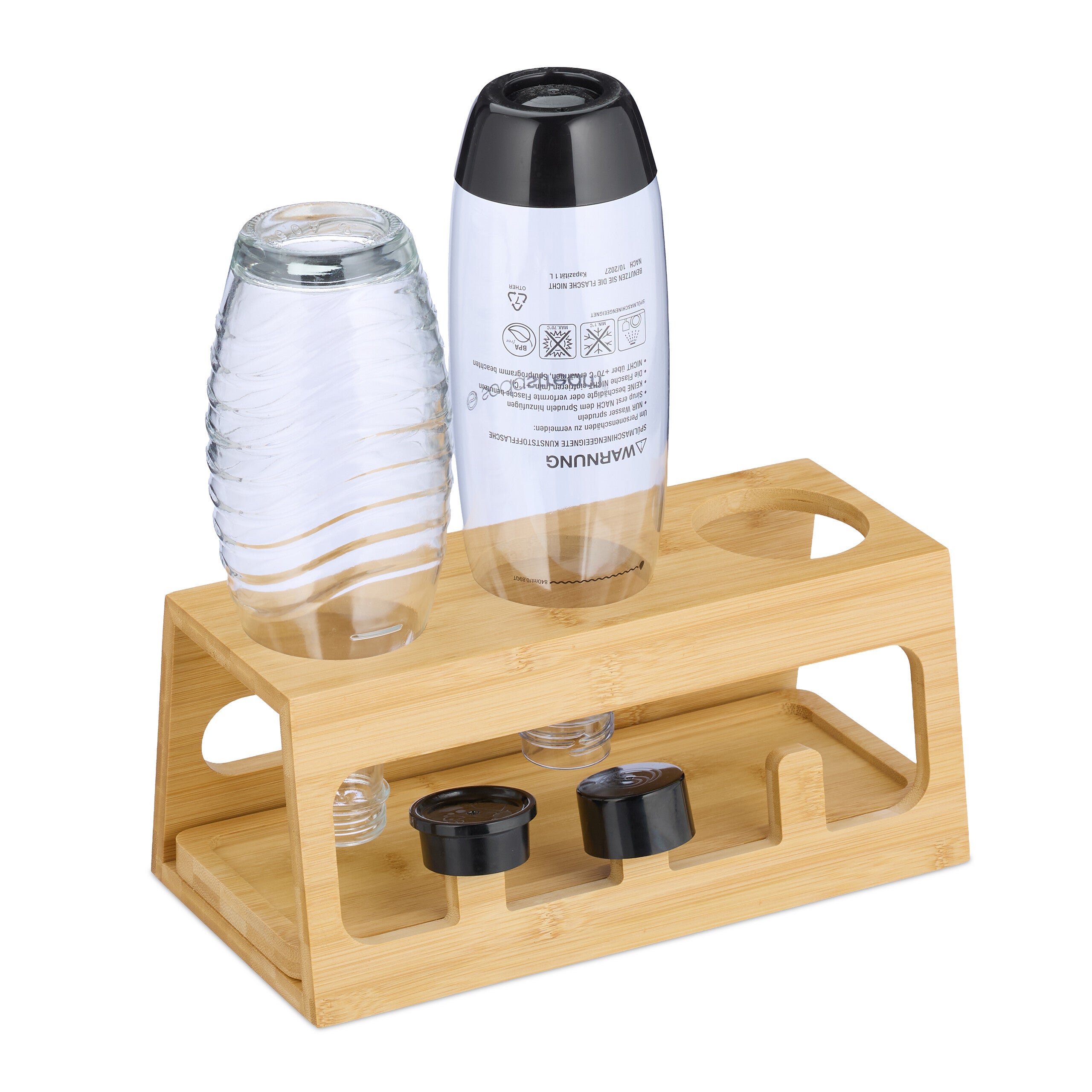 Escurridor de Botellas, Soporte Secado 3 Espacios, Compatible con ...