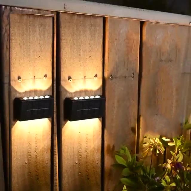 10 luces solares LED para exteriores, resistentes al agua, para cercas ...