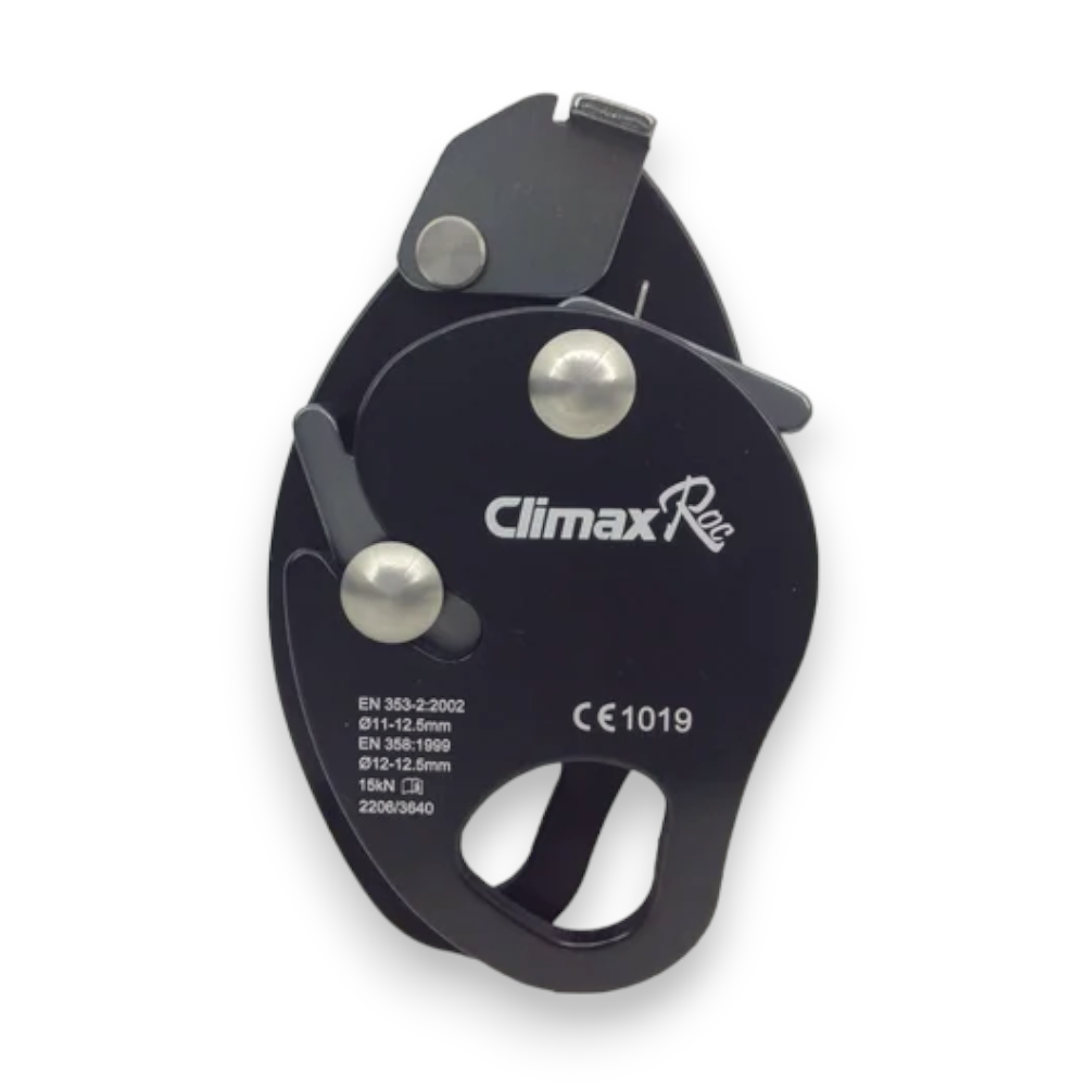 Antichute avec système autobloquant à fixer sur les cordes Climax Roc ...