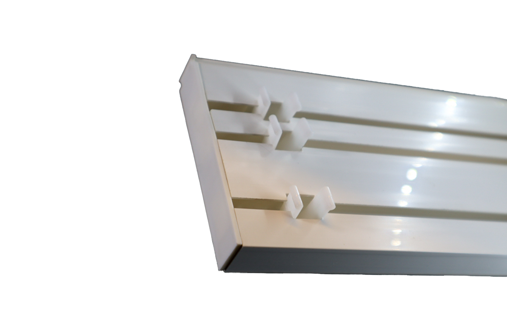 Tringle déco Rail PVC blanc 3 voies de 180cm | Leroy Merlin