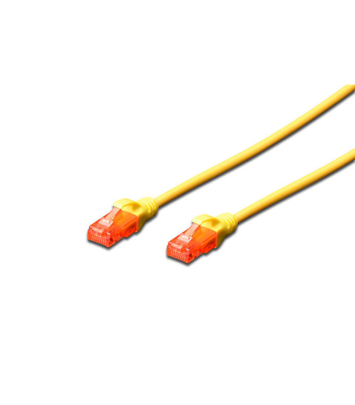 Digitus dk-1617-050/y c ble r seau 5 m cat6 u/utp (utp) jaune | Leroy Merlin