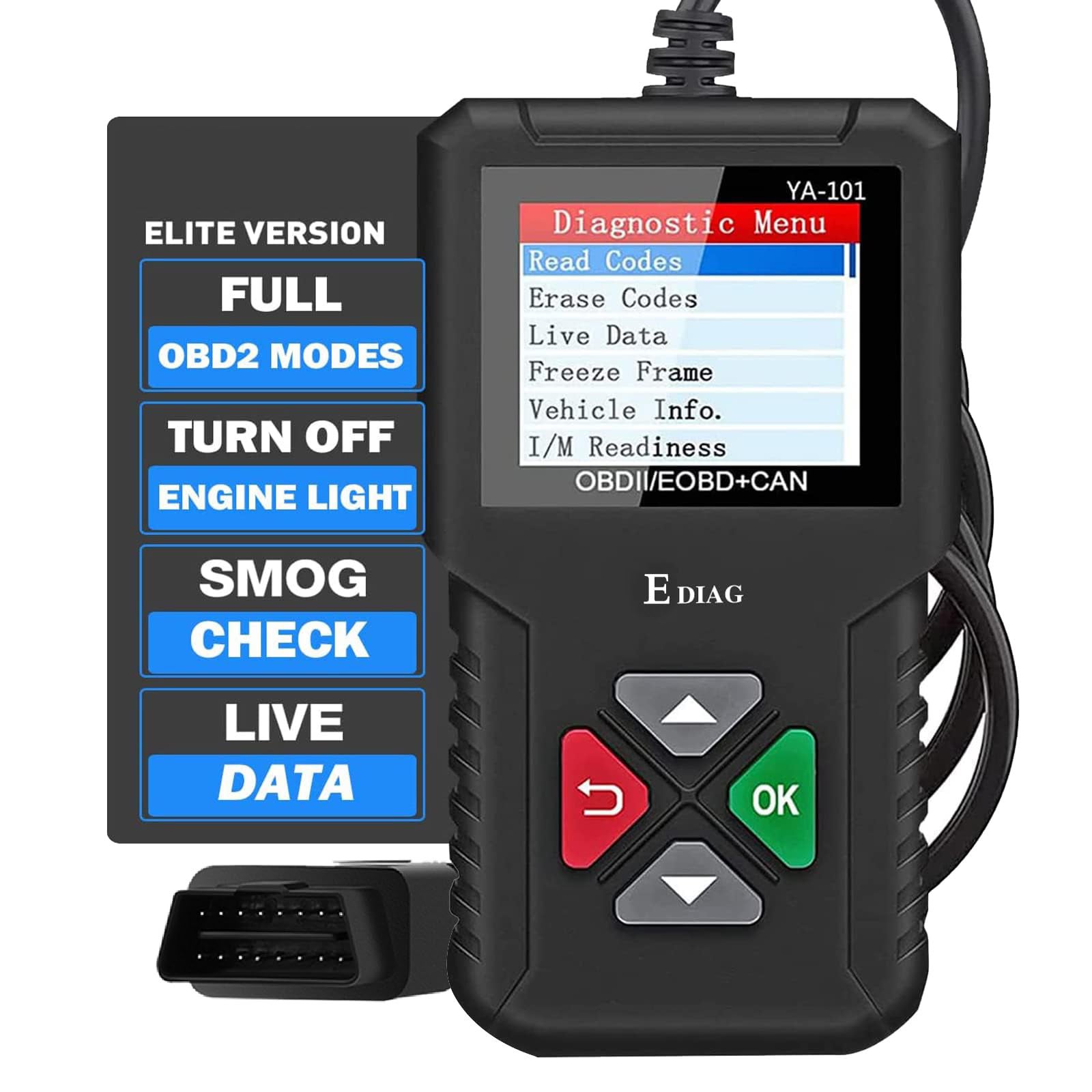 Outil de diagnostic automatique de voiture Ya101 i obd 2, scanner OBD2 ...