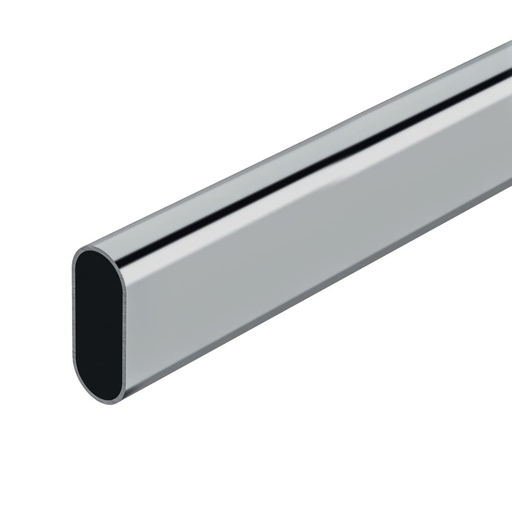 Barra armario ovalada cromada 100 cm metal STOR PLANET - 68284 | Leroy ...