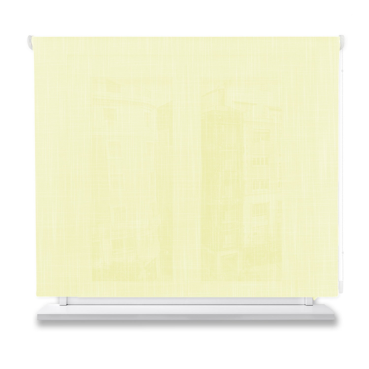 Estor Enrollable Translúcido Decorativo Con Textura Color Vainilla ...